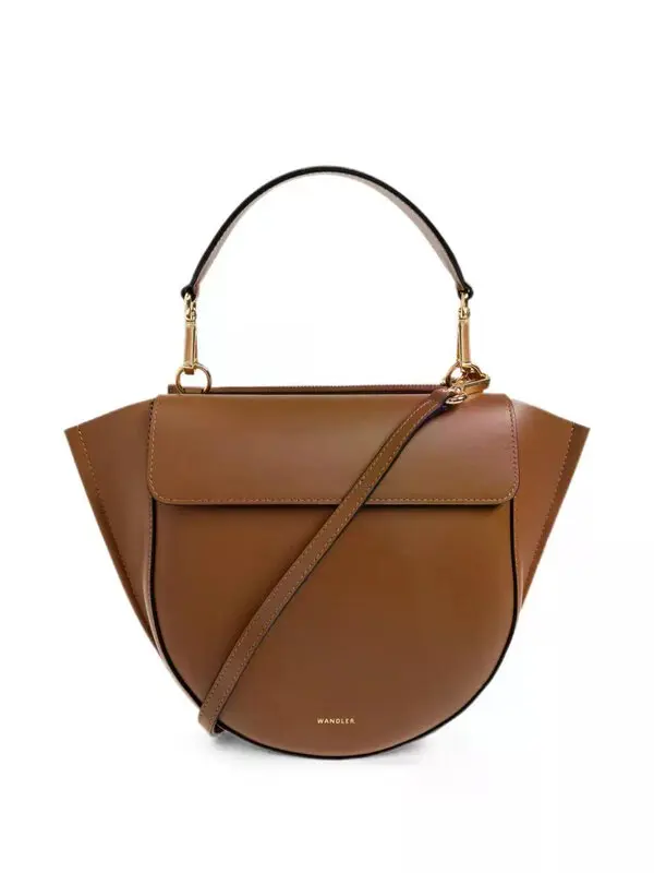 WANDLER Hortensia Leather Tote Bag - Brown