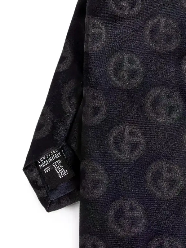 Giorgio Armani Logo-jacquard Silk Tie