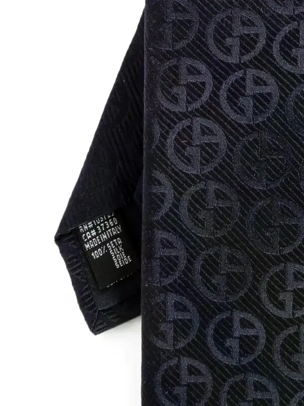 Giorgio Armani Logo-jacquard Silk Tie