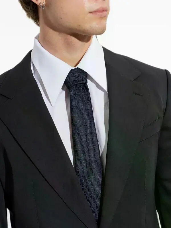 Giorgio Armani Logo-jacquard Silk Tie