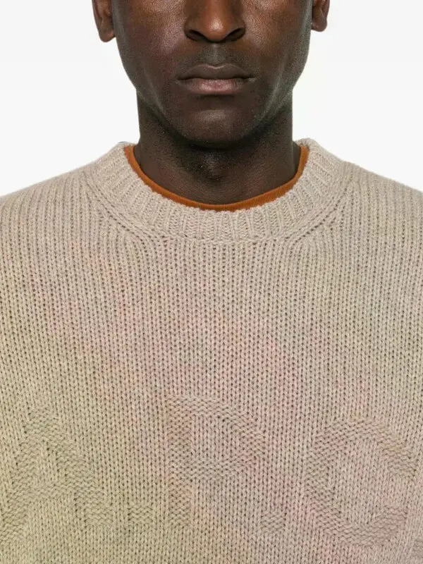 A.p.c. Logo-knit Crew-neck Sweater