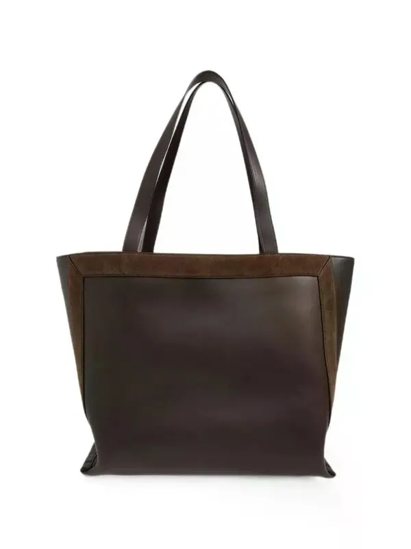 WANDLER Medium Ida Suede-panel Leather Tote Bag