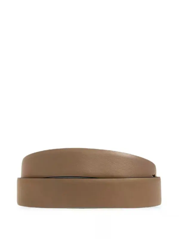 TOD'S T Timeless Leather Belt - Neutrals