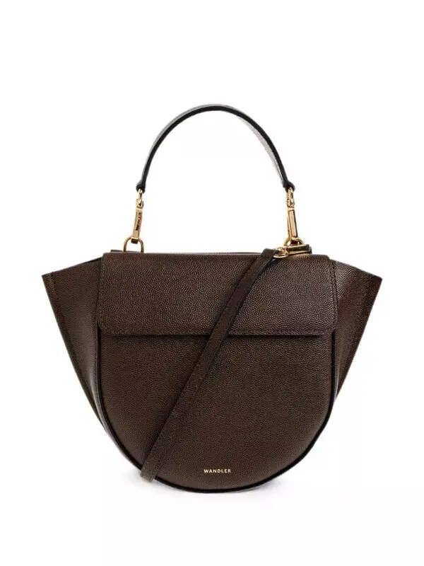 WANDLER Mini Hortensia Leather Tote Bag - Brown