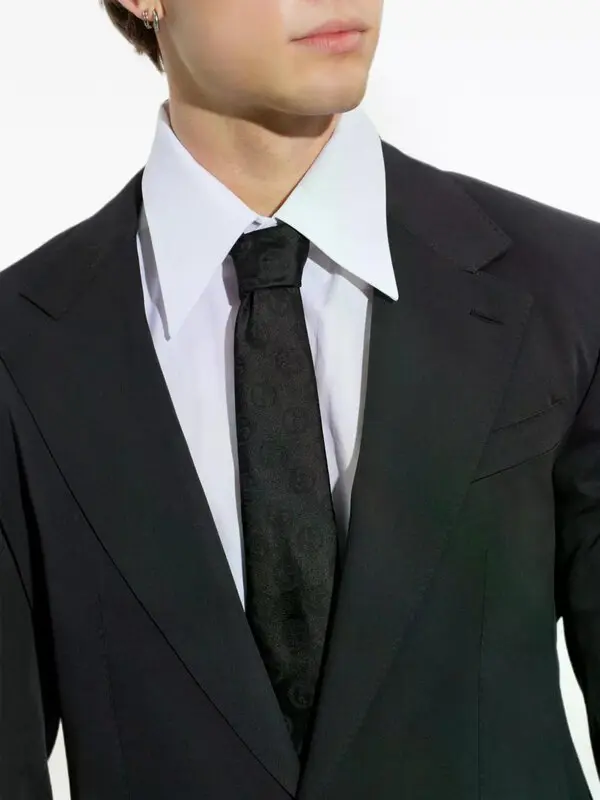 Giorgio Armani Logo-jacquard Silk Tie