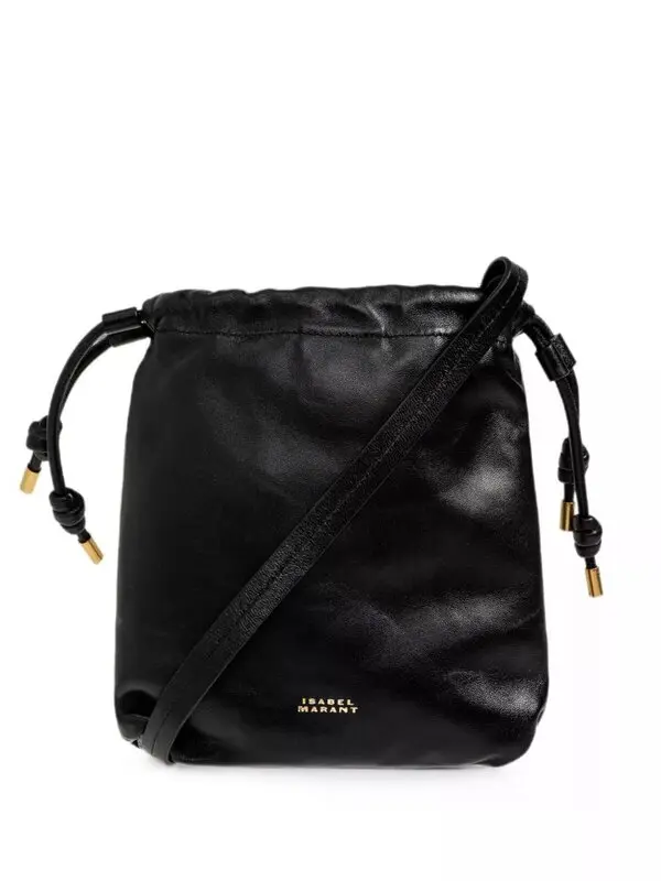 Isabel Marant Étoile Mini Silven Drawstring Leather Bucket Bag