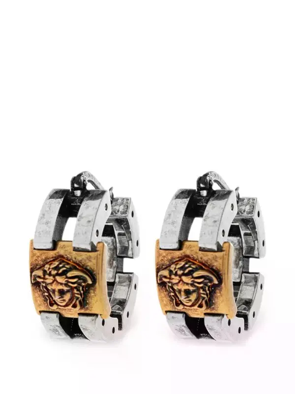 Versace Medusa Hoop Earrings - Silver