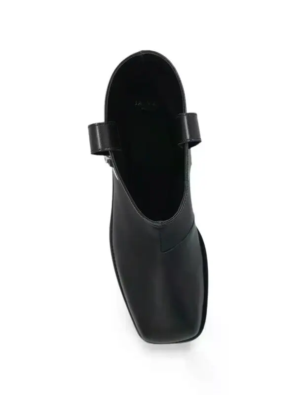 Balmain Harness Square-toe Ankle Boots - Black