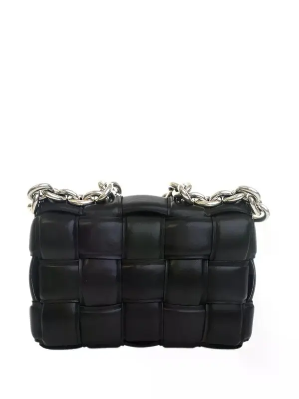 Bottega Veneta Padded Chain Cassette Satchel - Black