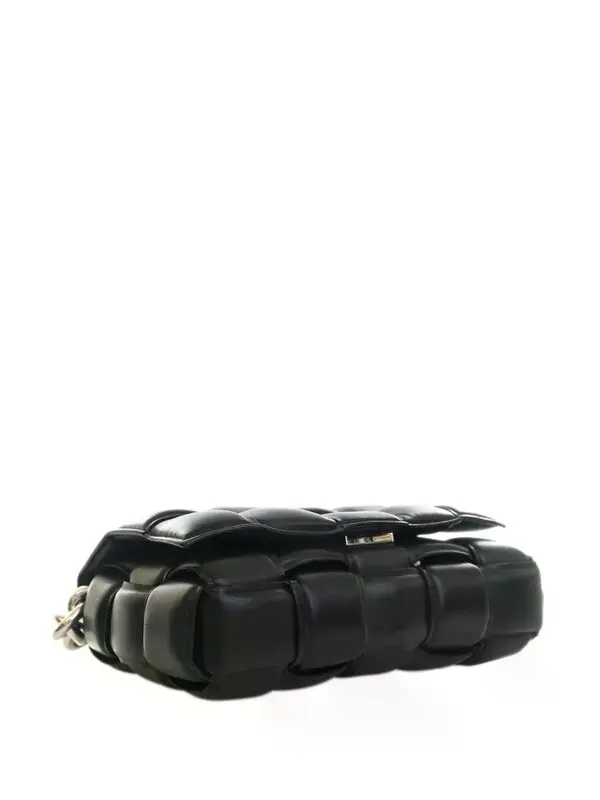 Bottega Veneta Padded Chain Cassette Satchel - Black