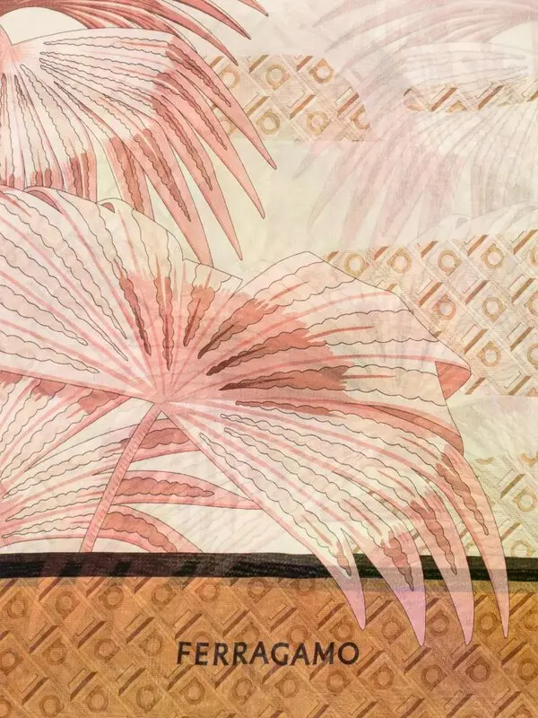 FERRAGAMO Printed Silk Scarf