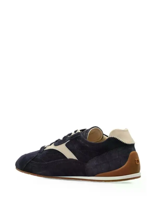 FERRAGAMO Gancini Suede-panel Sneakers