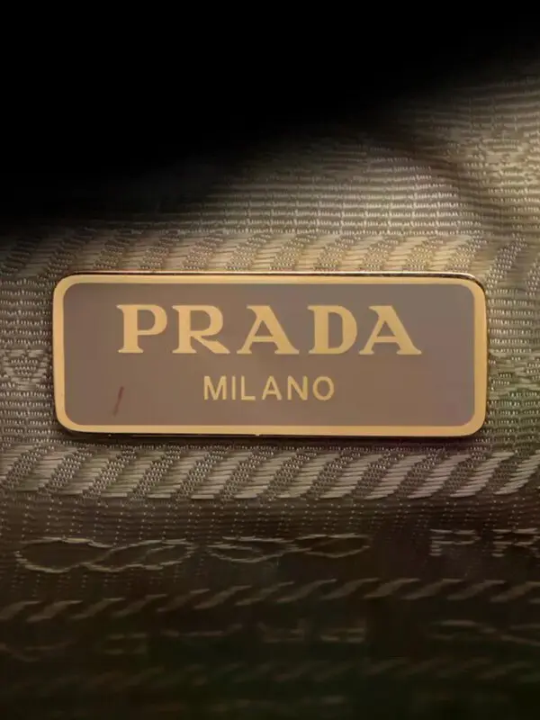 Prada 2010-2026 Canvas Canapa Logo Bow Drawstring Bucket Satchel