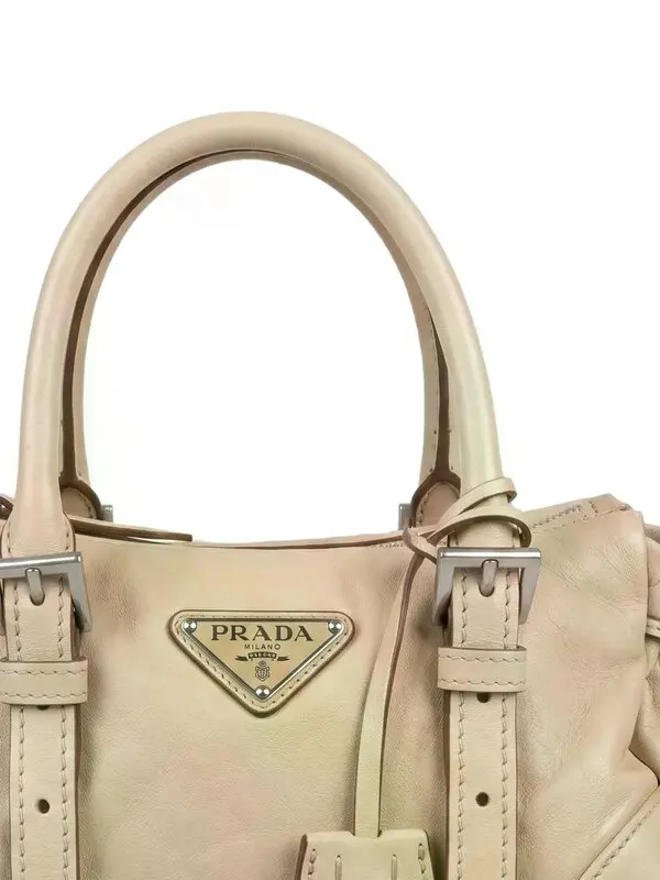 Prada Small Karin Buckle-detail Shoulder Bag - Neutrals