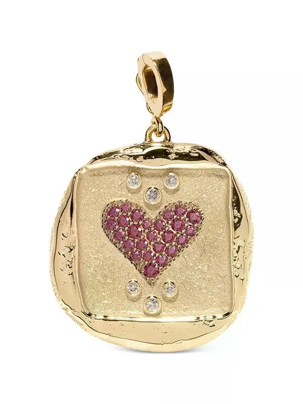 AZLEE Amour Ruby And Diamond Charm