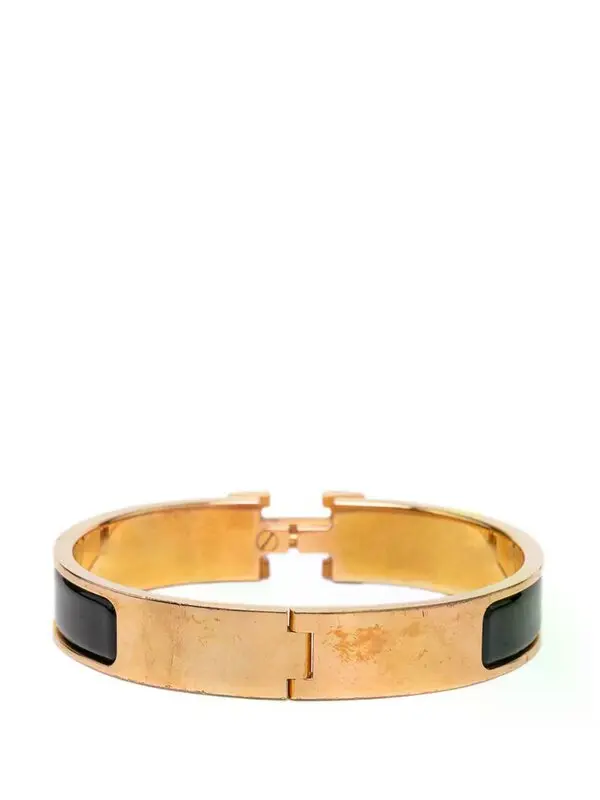 Hermès 2011 Narrow Enamel Clic H Bracelet Pm Costume Bracelet