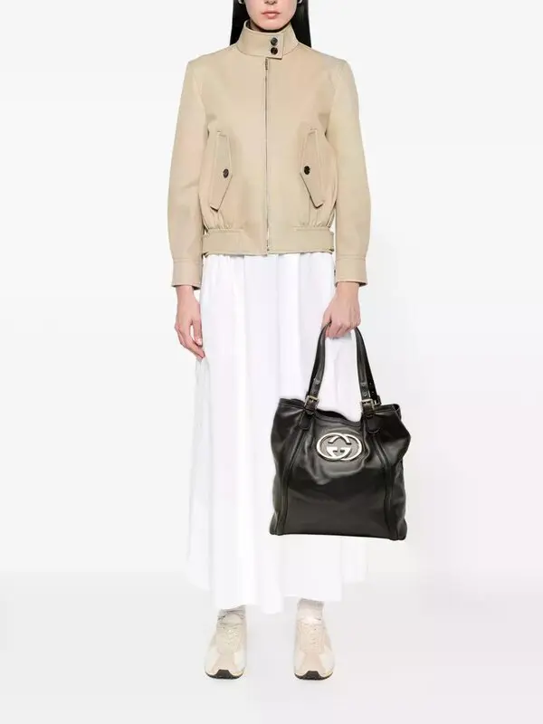 Gucci 2000-2015 Calfskin Britt Tote Bag