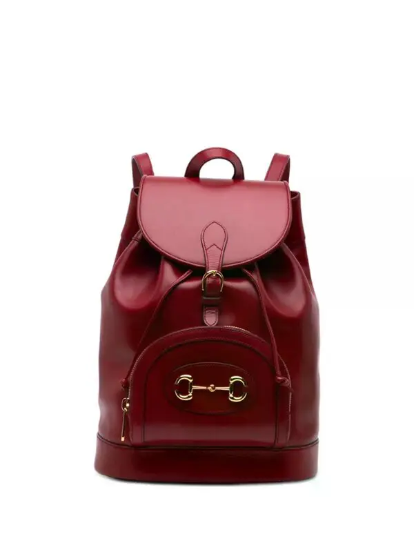 Gucci 2016-2026 Calfskin Horsebit 1955 Drawstring Backpack