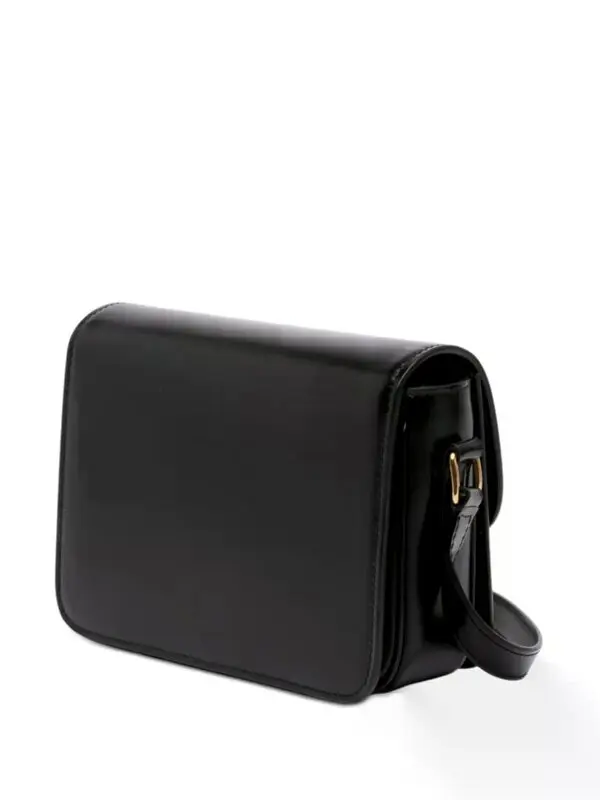 Celine Shiny Calfskin Triomphe Crossbody Bag