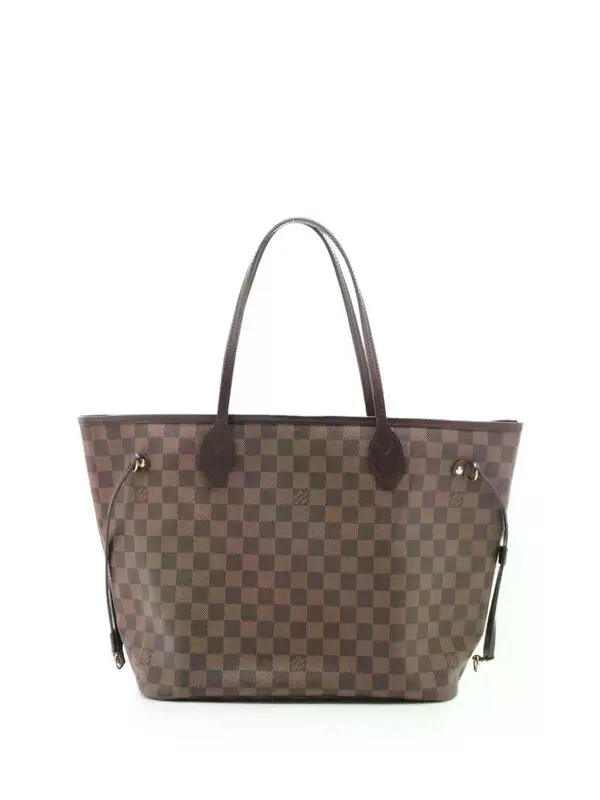 LOUIS VUITTON 2021-2026 Damier Ebene Neverfull Mm Tote Bag