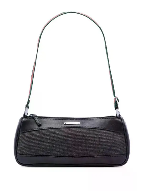 Gucci 2000-2015 Denim Web Shoulder Bag