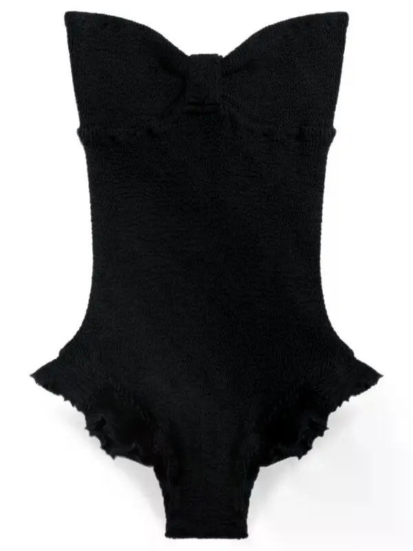 REINA OLGA Laila Crinkled-finish Swimsuit