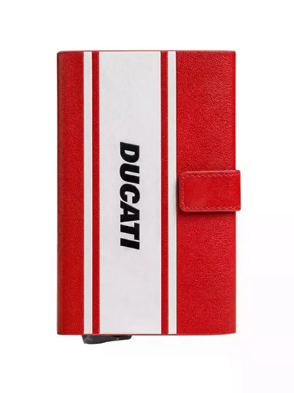 PIQUADRO X Ducati Logo-print Wallet - Red