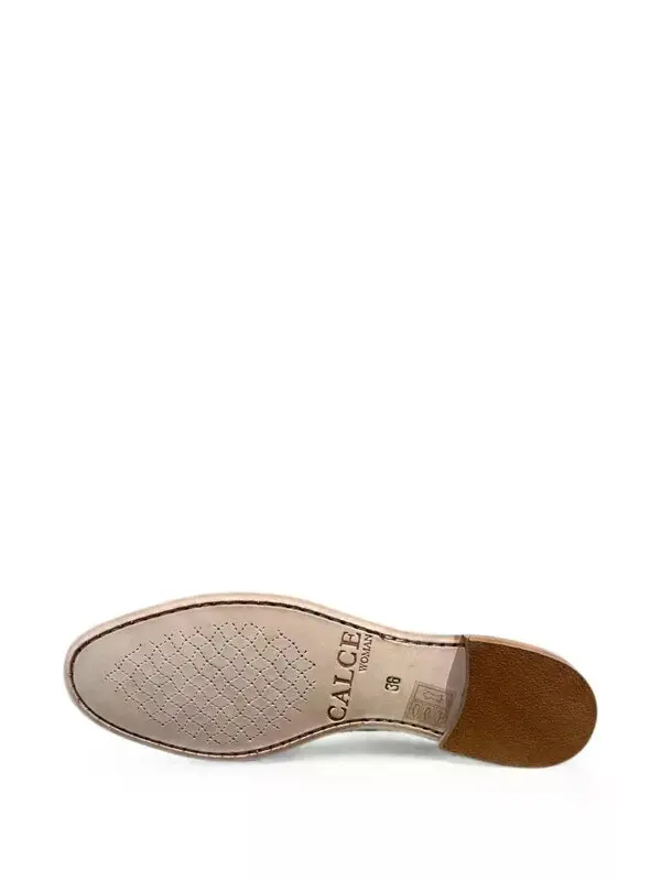 CALCE Baby Silk Woven Suede Loafers