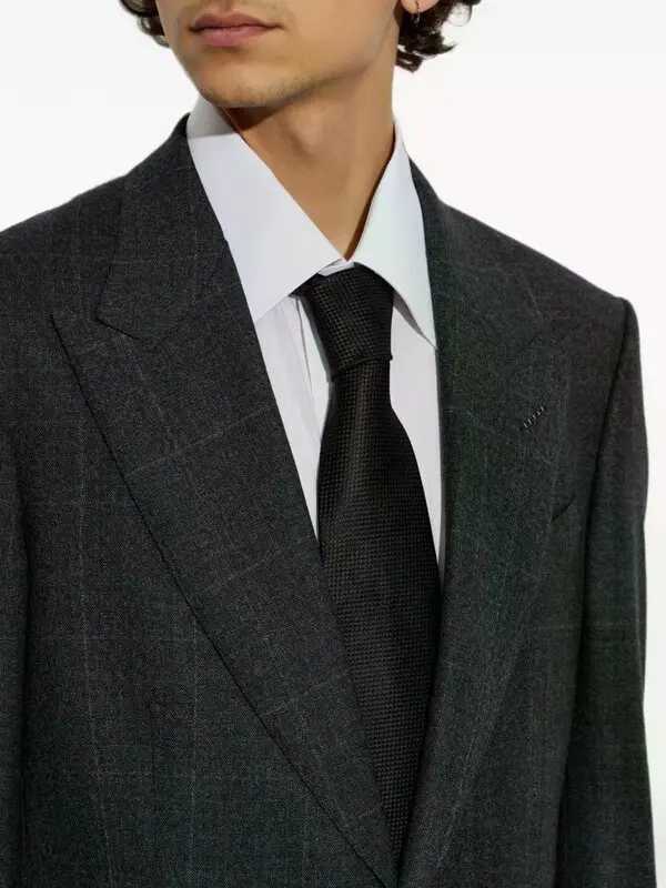 TOM FORD Check-pattern Silk Tie
