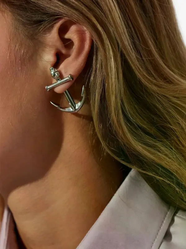 Balenciaga Anchor-shaped Earrings