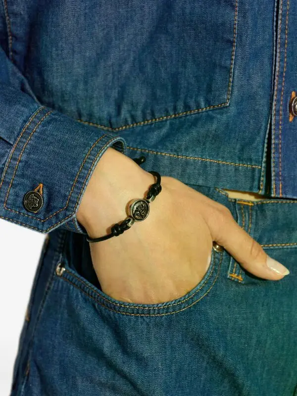 Versace Medusa Leather Bracelet