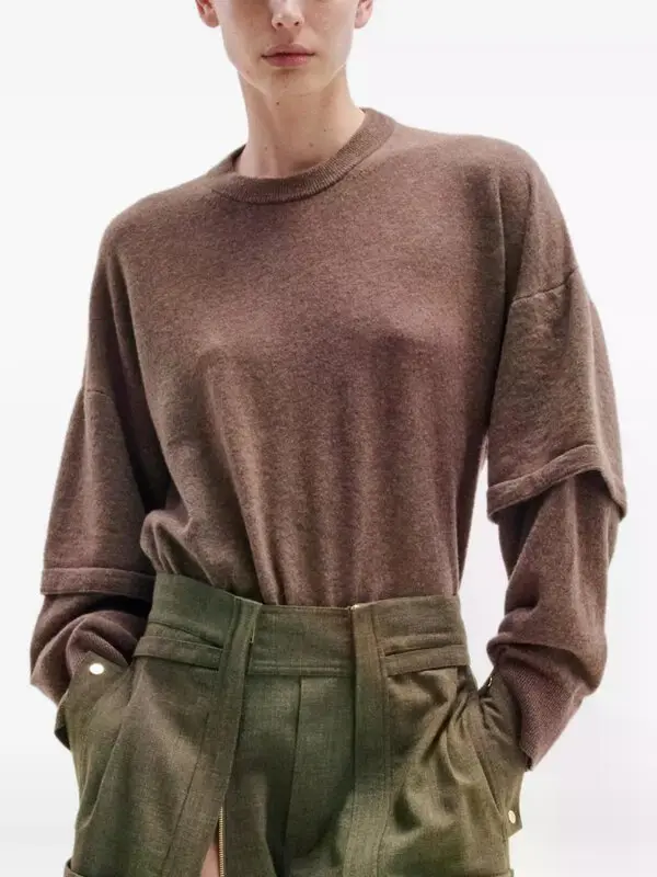 DARKPARK Layered-sleeve Sweater