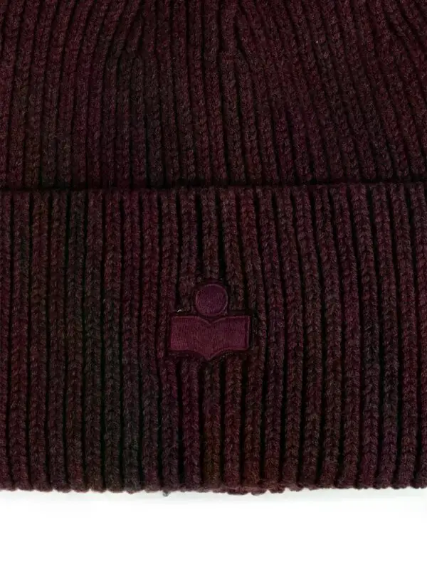 Isabel Marant Étoile Logo-embroidered Ribbed-knit Beanie Hat