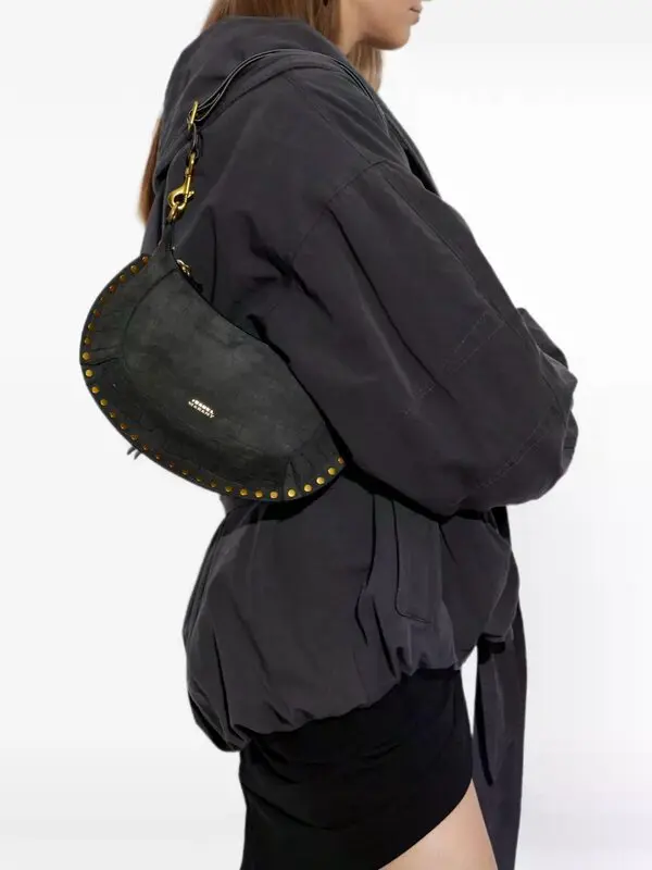 Isabel Marant Étoile Oskan Moon Stud-embellished Shoulder Bag