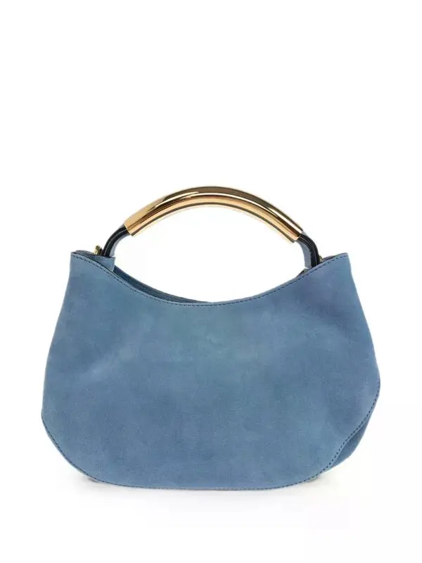 Moschino Logo-plaque Suede Tote Bag
