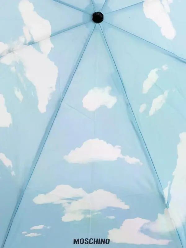Moschino Cloud-print Folding Umbrella