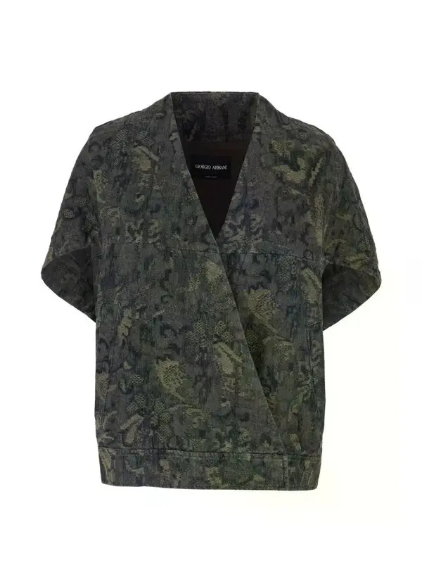 Giorgio Armani Embroidered Cotton Jacket