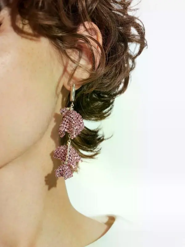 Isabel Marant Étoile Asymmetric Crystal-embellished Earrings