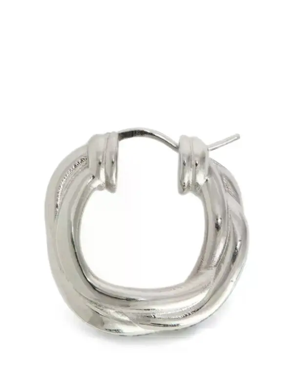 JIL SANDER Multi-layer Hoop Earring - Silver