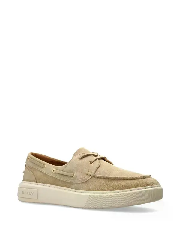 Bally Lift Suede Boat Shoes - Neutrals