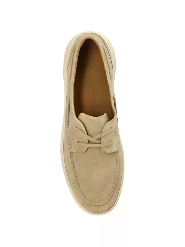 Bally Lift Suede Boat Shoes - Neutrals