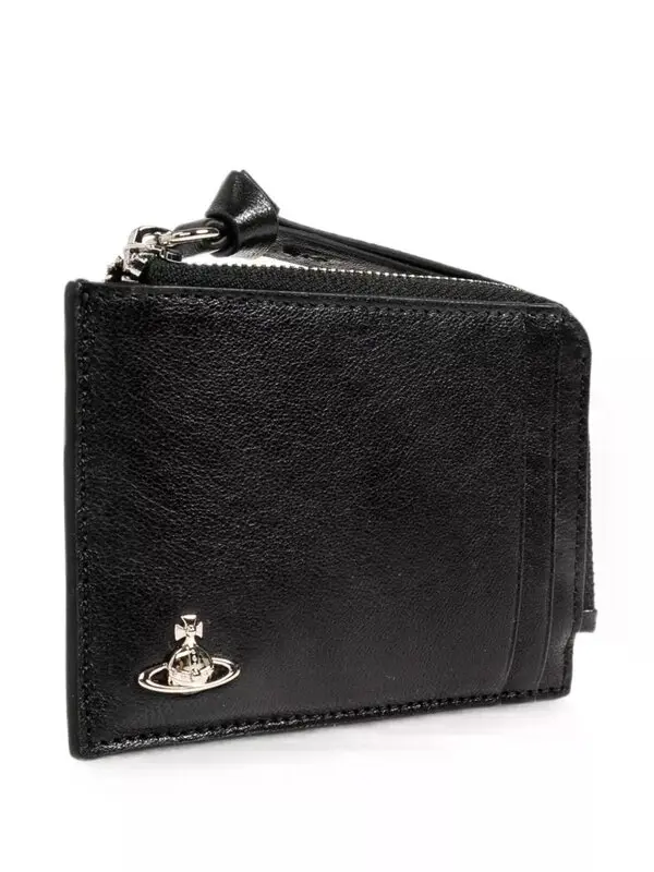 VIVIENNE WESTWOOD Orb-plaque Leather Card Holder