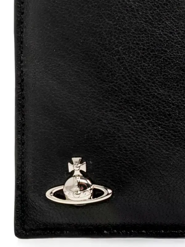 VIVIENNE WESTWOOD Orb-plaque Leather Card Holder