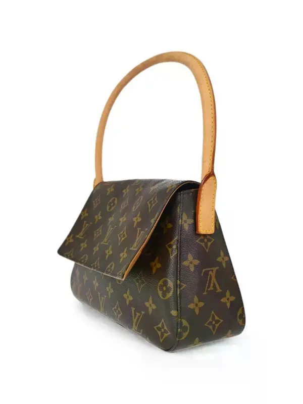 LOUIS VUITTON 2005 Monogram Mini Looping Shoulder Bag - Brown