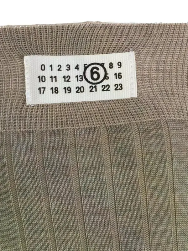 MAISON MARGIELA Logo-patch Ribbed-knit Socks