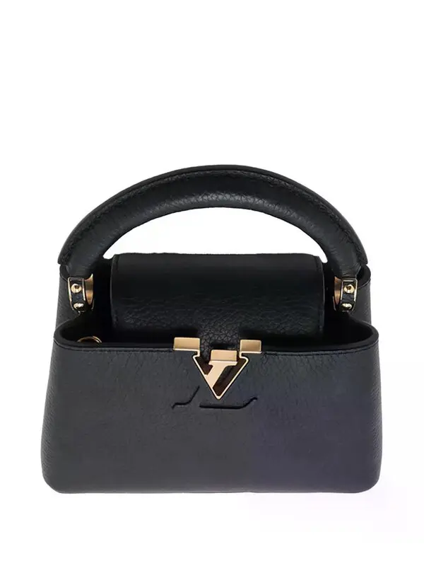 LOUIS VUITTON 2020-2026 Taurillon Mini Capucines Satchel