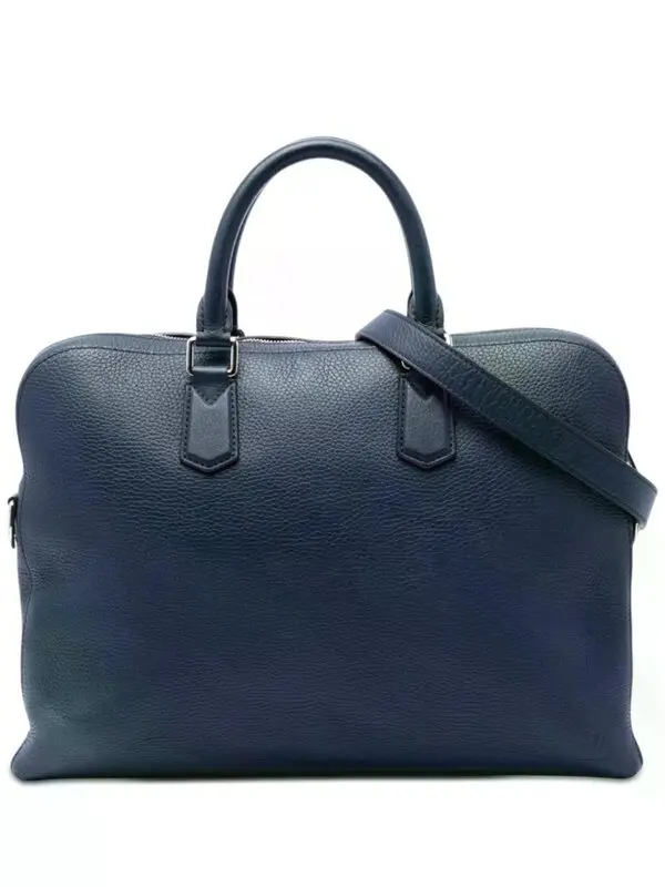 LOUIS VUITTON 2016 Taurillon Victor Briefcase Business Bag - Blue