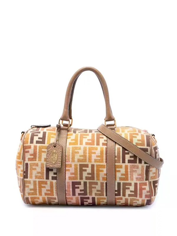 Fendi 2000-2010 Zucca Canvas Selleria Satchel
