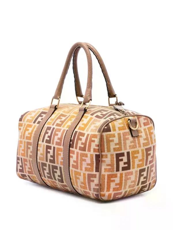 Fendi 2000-2010 Zucca Canvas Selleria Satchel