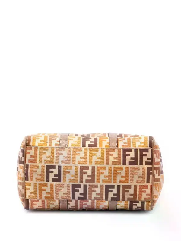 Fendi 2000-2010 Zucca Canvas Selleria Satchel